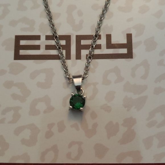 Effy | Jewelry | Effy Silver And Emerald Pendant | Poshmark